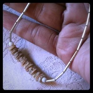 Vintage | Jewelry | Vintage Liquid Silver Shell Choker Necklace | Poshmark